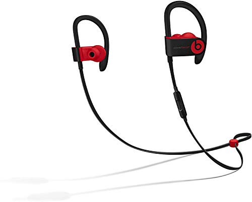 Powerbeats3 Wireless Earphones - Apple W1 Headphone Chip, Class 1 Bluetooth, 12 Hours of Listening Time, Sweat Resistant Earbuds - Defiant Black-Red