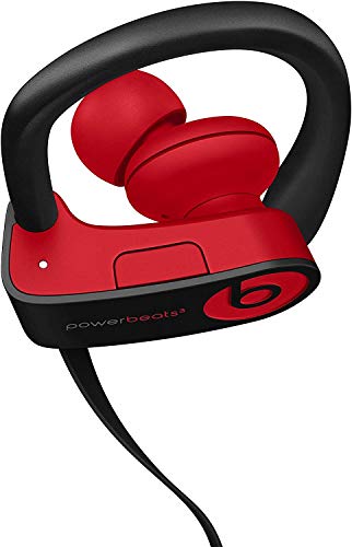 Powerbeats3 Wireless Earphones - Apple W1 Headphone Chip, Class 1 Bluetooth, 12 Hours of Listening Time, Sweat Resistant Earbuds - Defiant Black-Red
