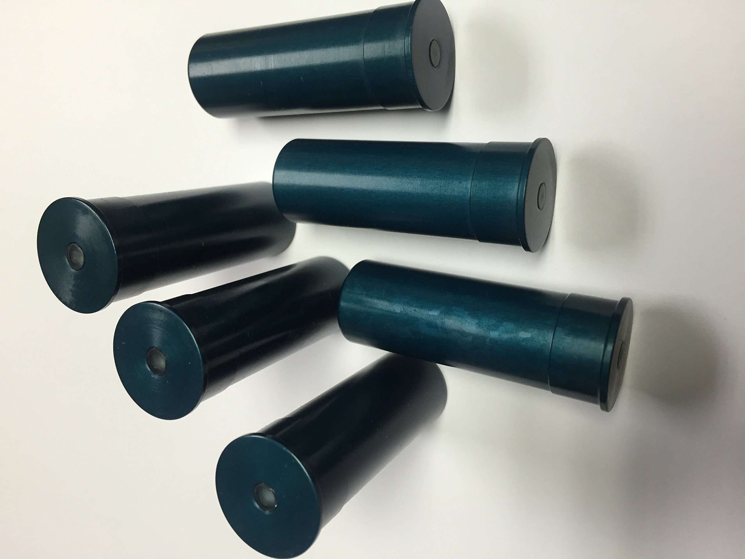 Hi-Tech Custom Concepts KSG Shotgun Snap Caps 12 Gauge (6 Pack) - Safety Blue Aluminum