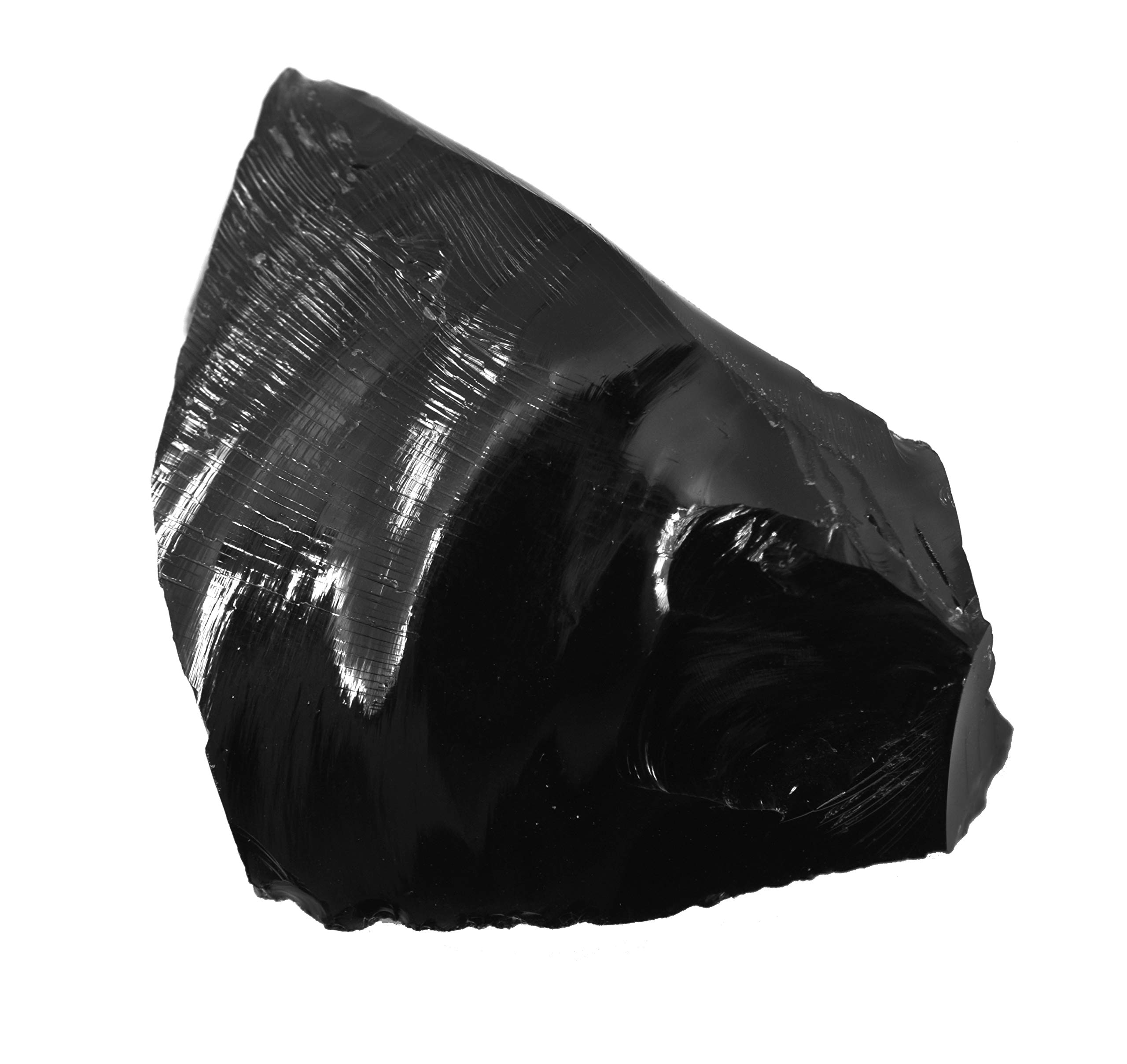 6PK Raw Obsidian, Igneous Rock Specimen - Approx. 1"- Geologist Selected & Hand Processed - Great for Science Classrooms - Eisco Labs
