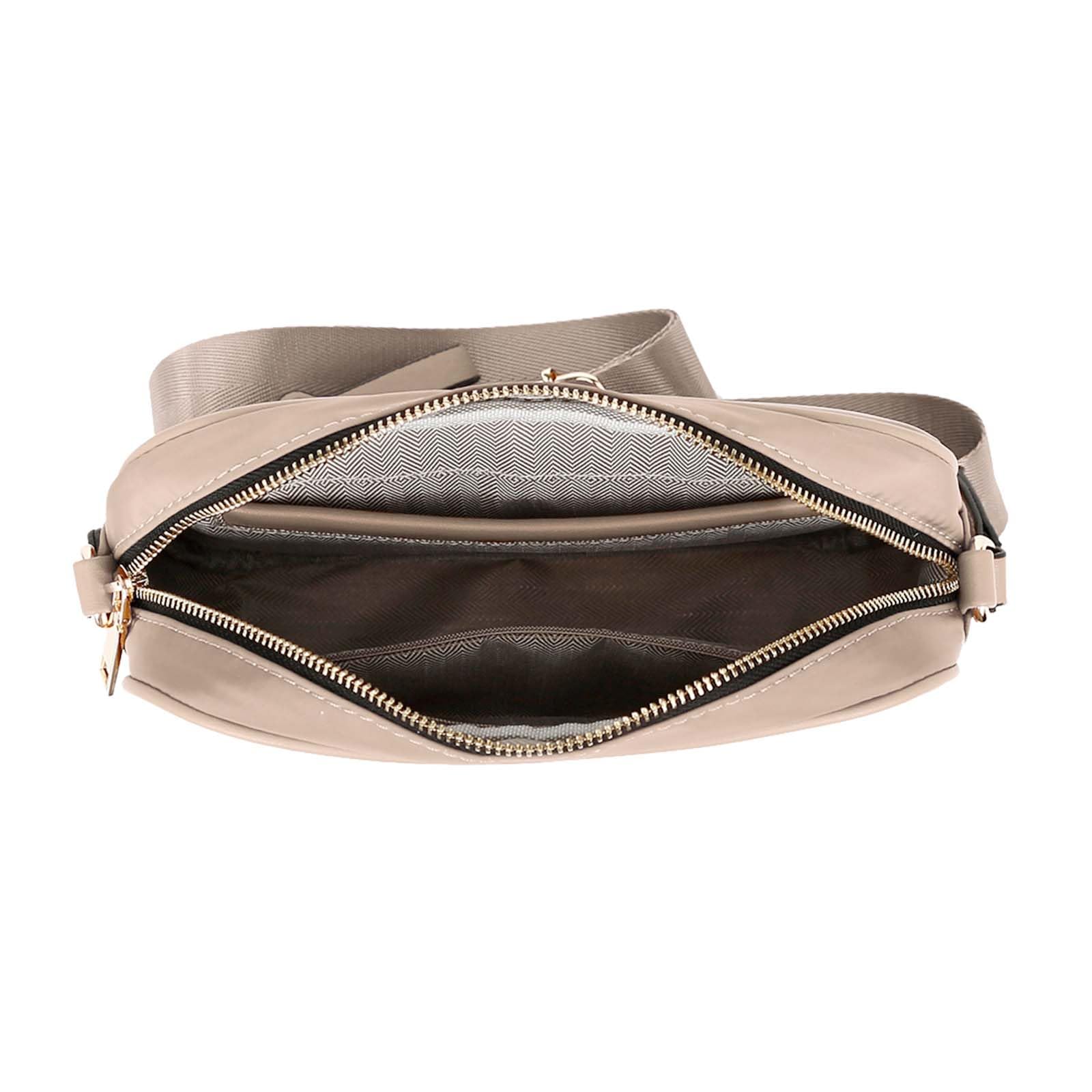 E Nylon Crossbody Bags for Women Small Crossbody Camera Bag Shoulder Purse with Adjustable Wide Strap