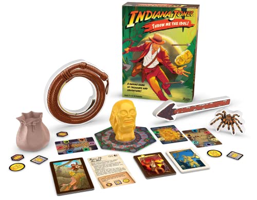 Funko Games Indiana Jones Throw Me The Idol! Family Board Game Ages 7 and Up 2-10 Players