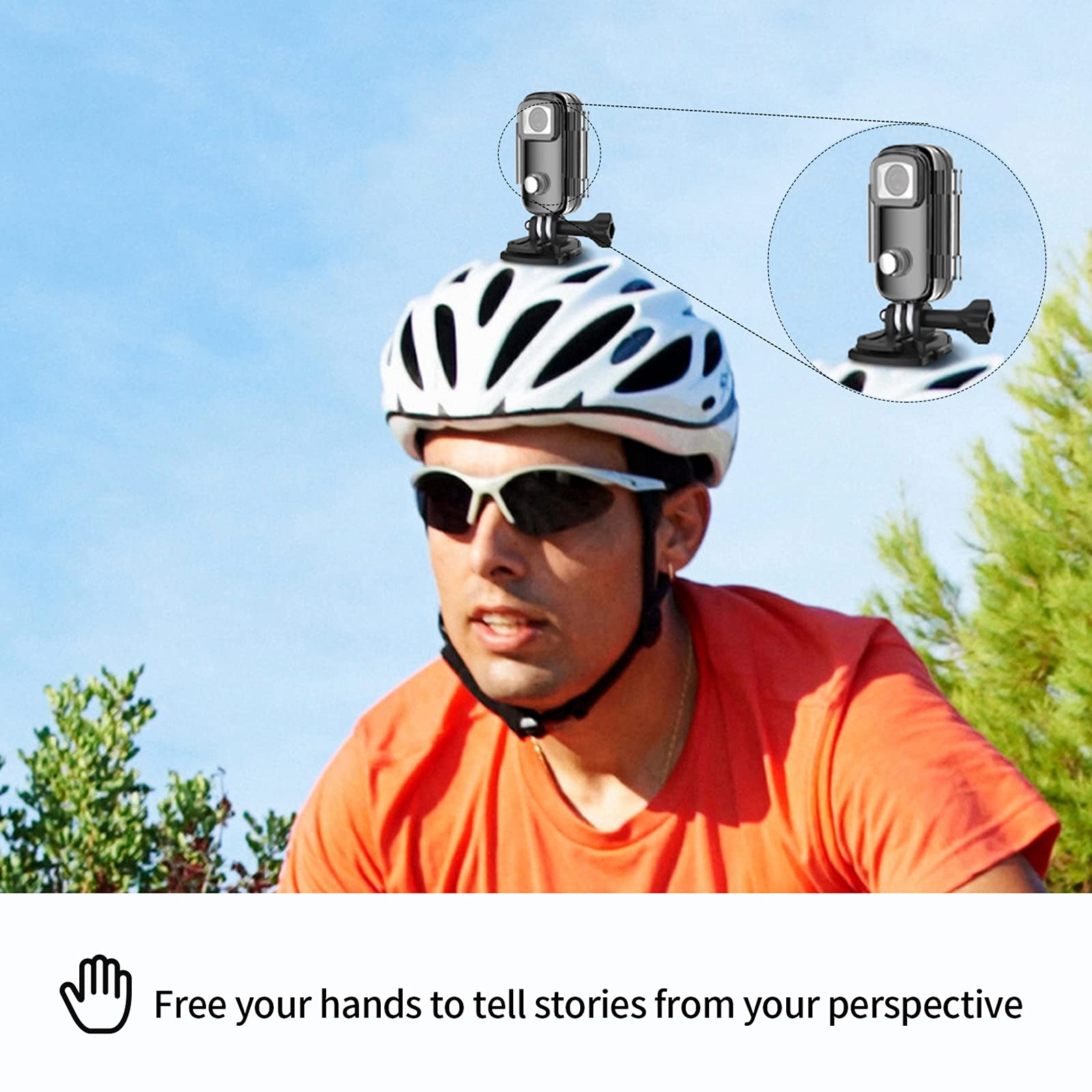 SJCAM C100+ Mini WiFi Action Camera 4K30fps Pocket Sized Wearable Body Camera, Magnetic, APP Control, Underwater Small Vlog Helmet Mount Kits SD Card, Weighs 1oz, 2.4 * 1 * 0.6 inch