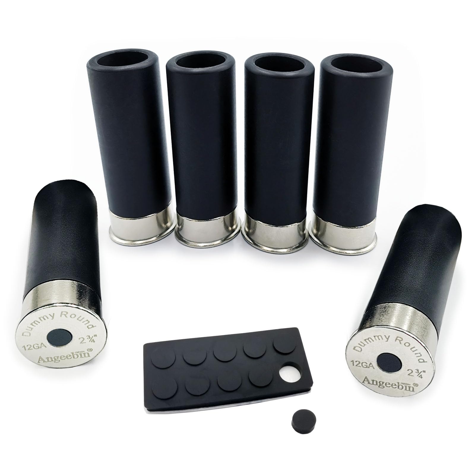 Angeebin Training Snap Caps for Dry Fire Training Dummy Rounds Practice Safe Loading Firing (12GA-6pcs)