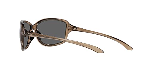 Oakley Women's OO9301 Cohort Rectangular Sunglasses, Brown Smoke/Prizm Black, 62 mm