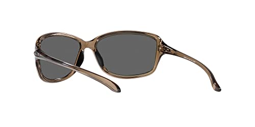 Oakley Women's OO9301 Cohort Rectangular Sunglasses, Brown Smoke/Prizm Black, 62 mm
