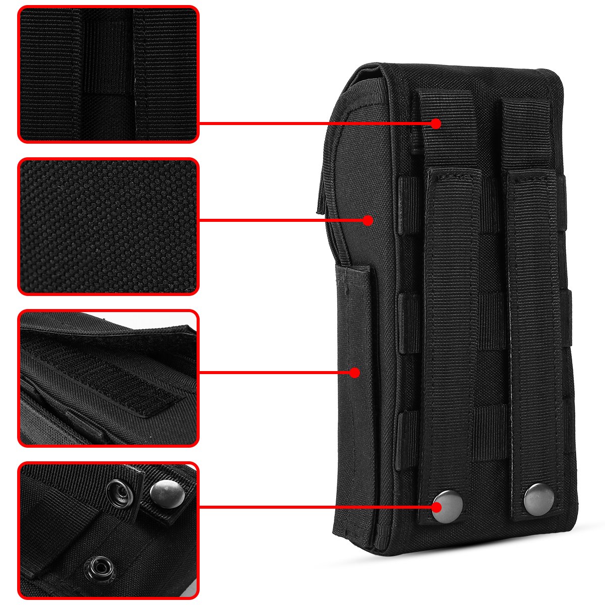 IronSeals 24 Round Shotgun Shotshell Ammunition Reload Holder Quick Access Molle Pouch for 12 Gauge/20G