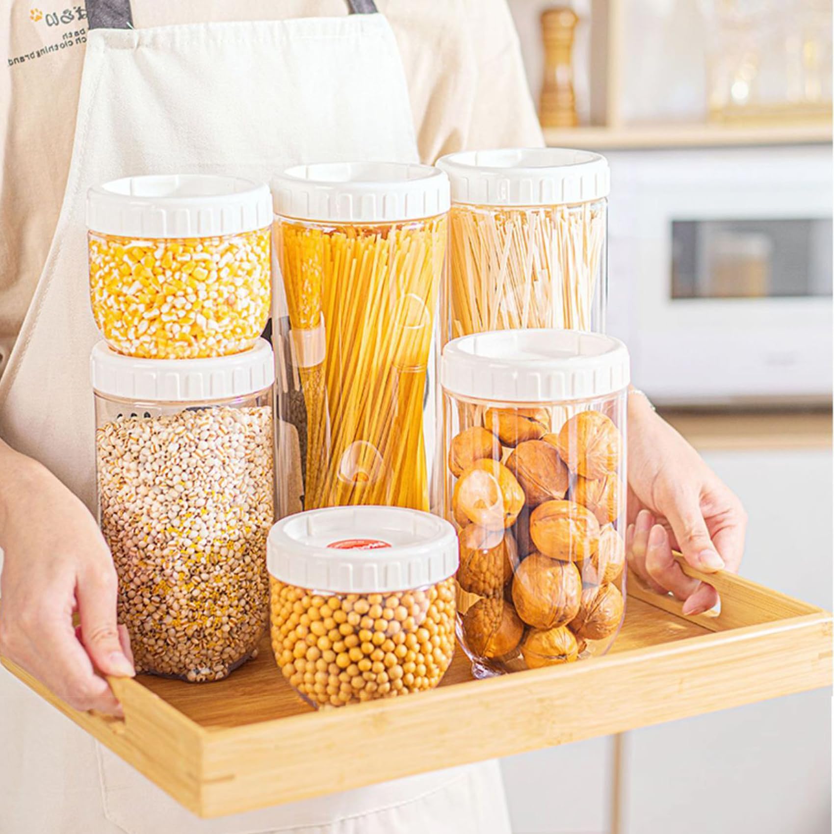 3-Piece Cute Glass Jars with Screw Airtight Lids, Wide Mouth Bottle Glass Storage Jars with Lids for Food Candy Grain Kitchen, Cat Claws Overnight Oats Containers Jars Small Stackable Canning Jar