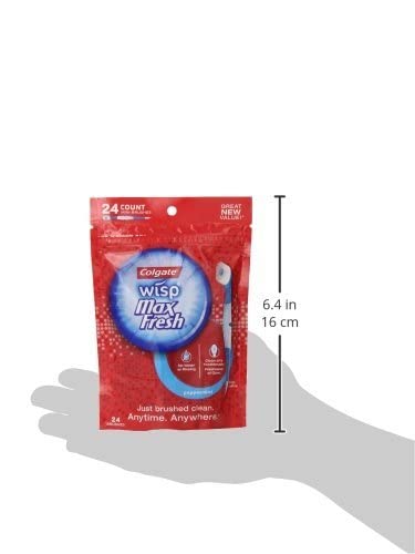 Colgate Wisp Portable Mini-Brush Max Fresh, Peppermint, 24 Count