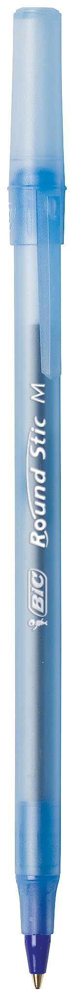 BIC Round Stic Xtra Life Blue Ballpoint Pens, Medium Point (1.0mm), 36-Count Pack of Bulk Pens, Flexible Round Barrel for Writing Comfort, No. 1 Selling Ballpoint Pens