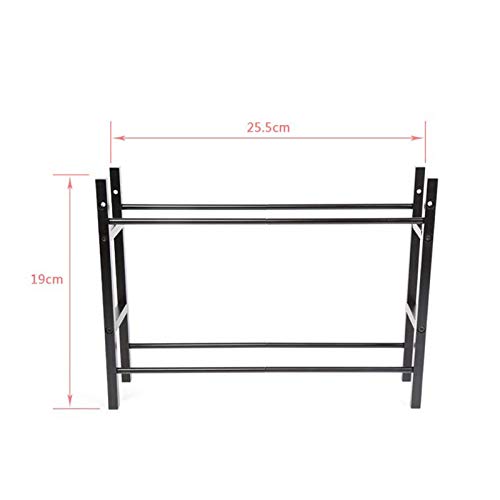 Facibom Tire Rack Storage Garage Organizer for TF2 SCX10 D90 TRX4 1/10 RC Car Truck Crawler Tires,Black
