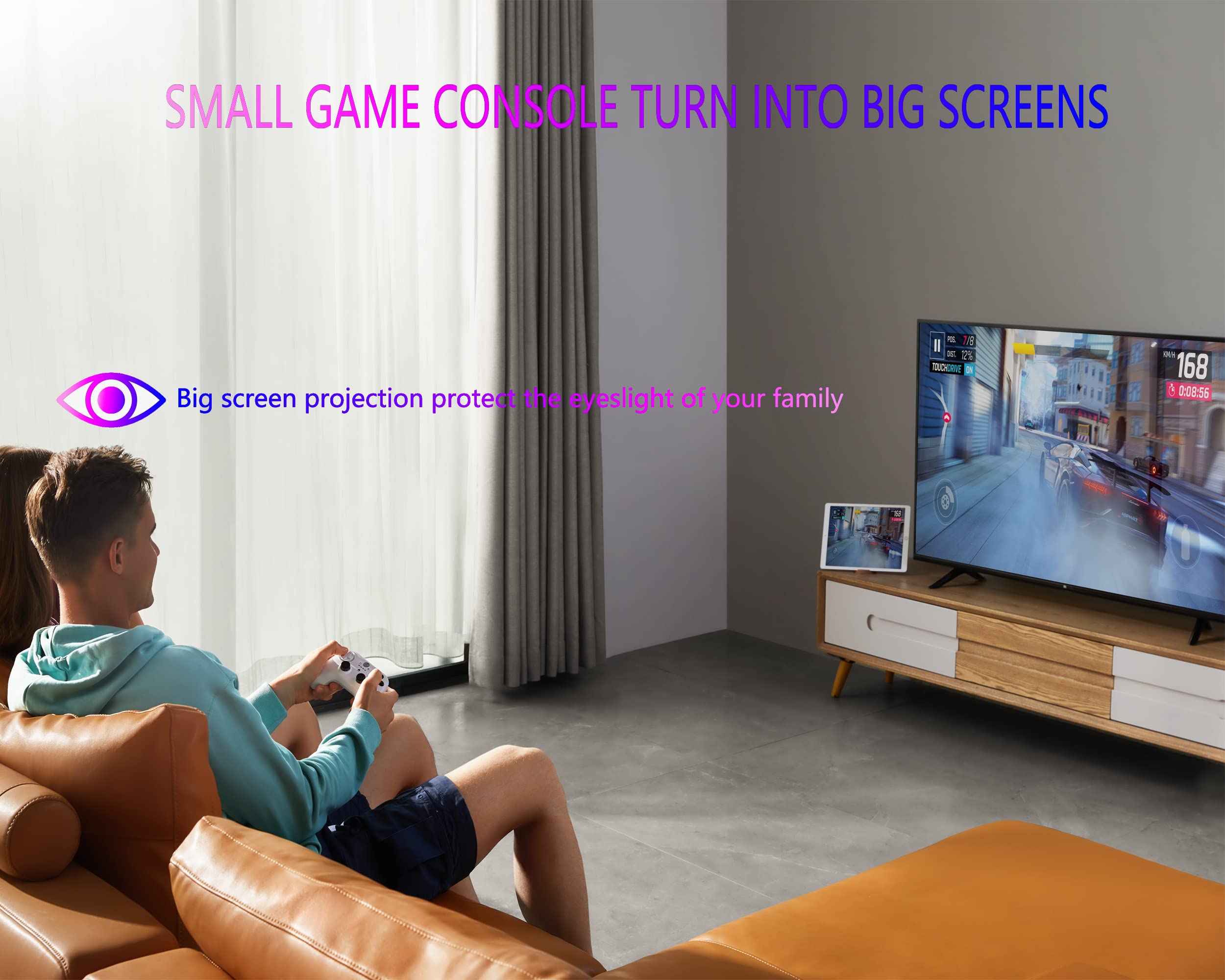 BEITONG i1 MFi Game Controller For iPad iPhone IOS Gaming Controller 1000 mAh Battery Bluetooth Wireless Gamepad For Apple TV Arcade iPod Mobile Cloud Gaming (White New)