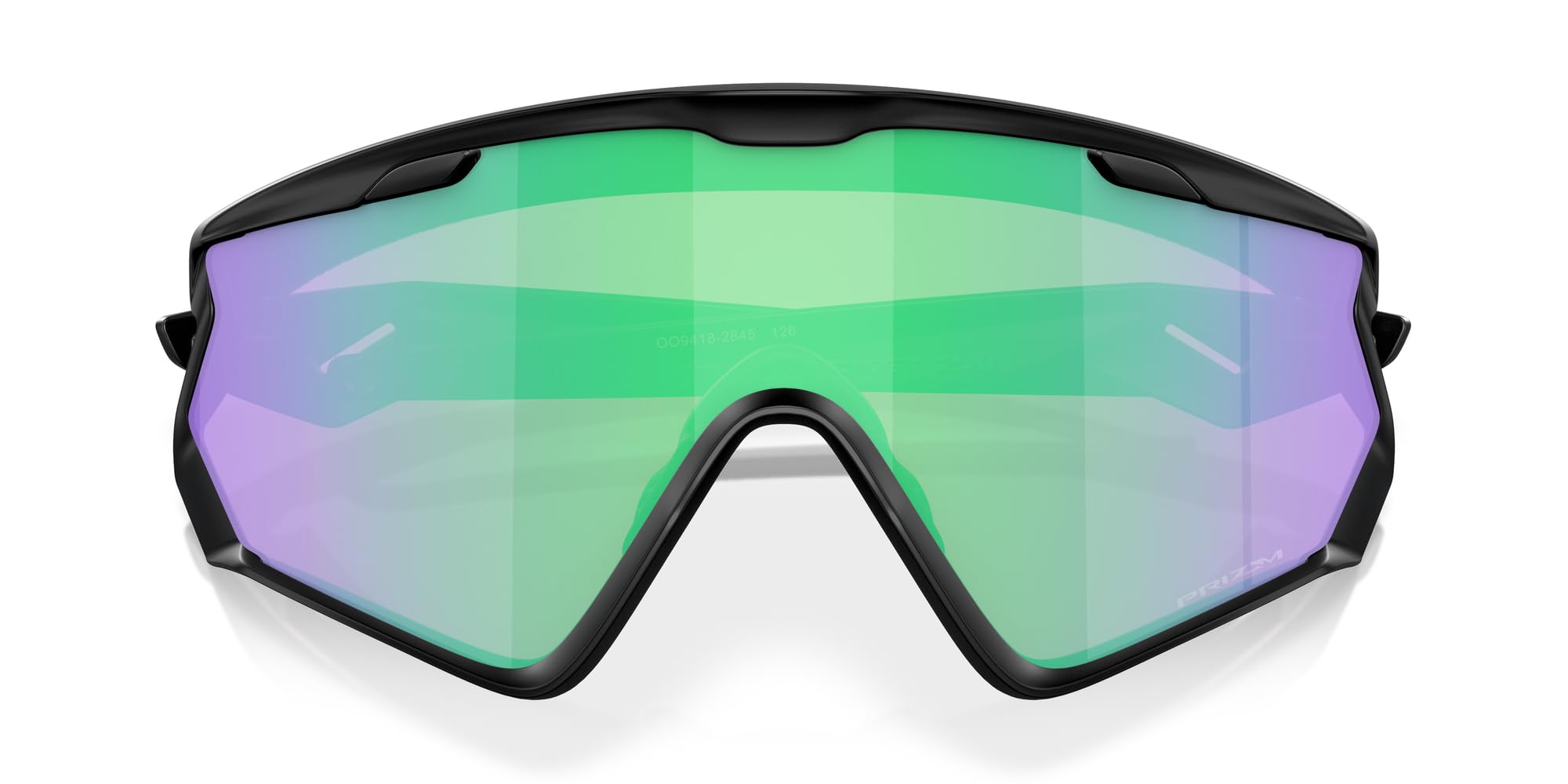 Oakley Men's Oo9418 Wind Jacket 2.0 Rectangular Sunglasses, Black, 45 mm