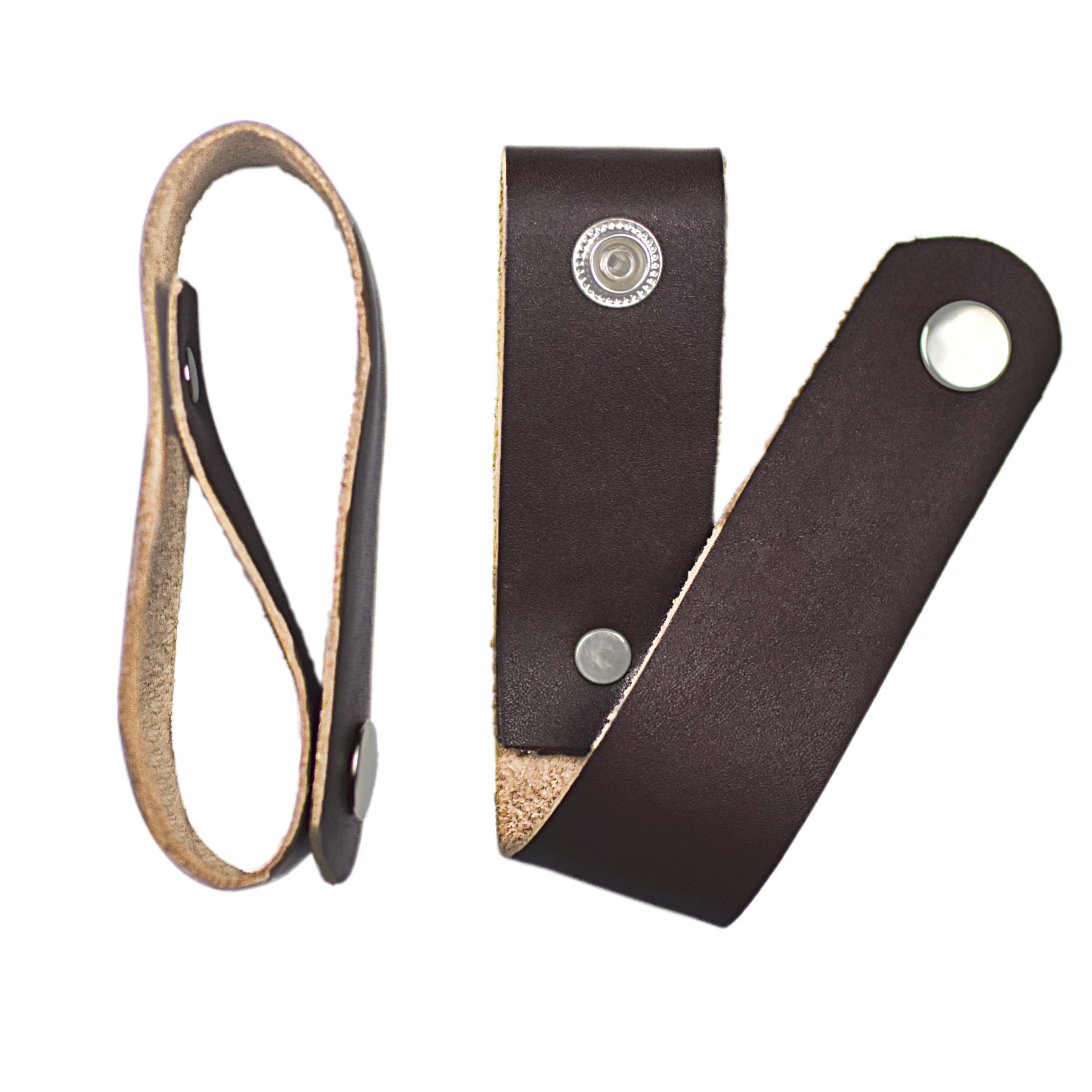 Leather bullWhip holder waist belt Holster Whip and mug Holder Holster Accessories for Better Security Original Cow Hide Leather Whip (Brown)