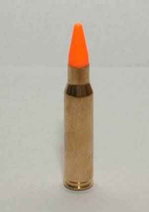 ST Action Pro Pack Of 10 Inert .308 Winchester Rifle Orange Safety Trainer Cartridge Dummy Ammunition Ammo Shell Rounds with Brass Case