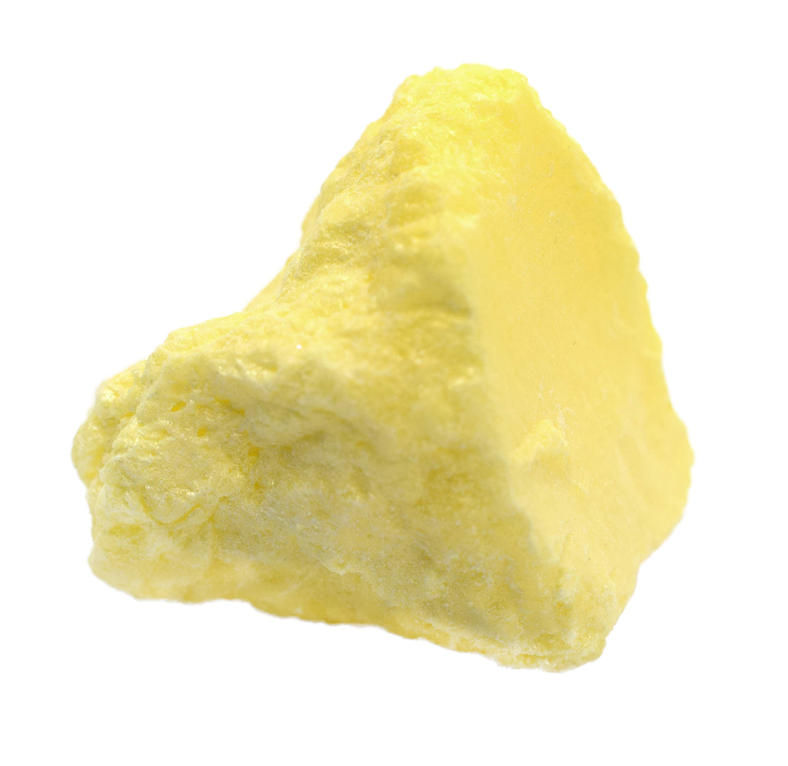 12PK Raw Sulfur, Mineral Specimens - Approx. 1" - Geologist Selected & Hand Processed - Great for Science Classrooms - Class Pack - Eisco Labs