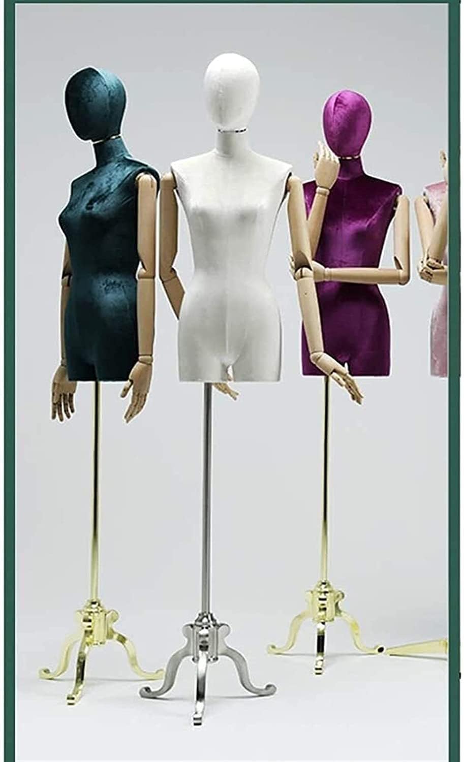 Tailors Dummy Mannequins Mannequin Body Female Tailors Dummy Mannequin with Metal Base Window Display Dressform Mannequin