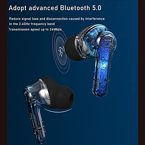 Loluka Wireless Head Phones Earbuds Bluetooth with Noise Cancelling True Earphones for Android Ear Buds Built in Microphones with Charging Case in-Ear Stereo HiFi Earphones for Android