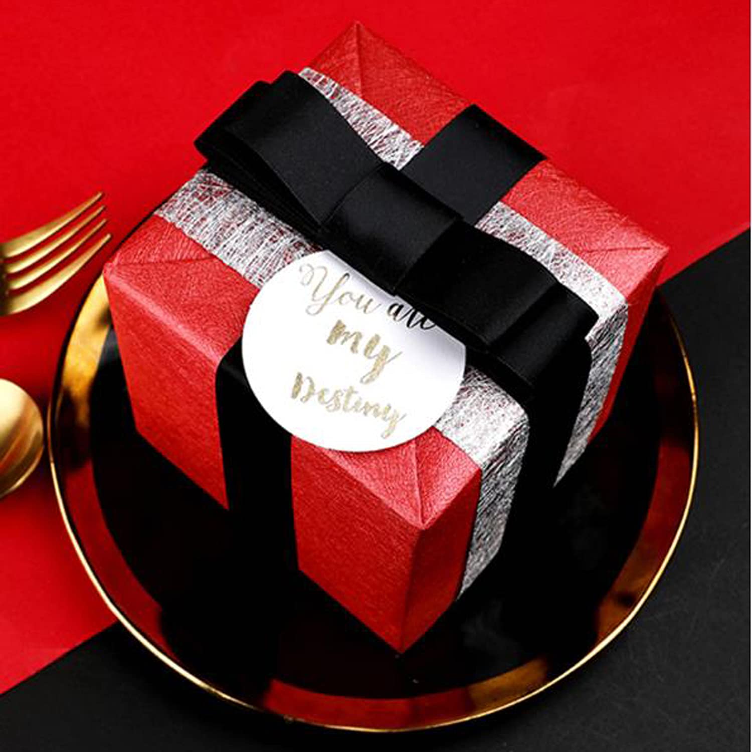 1-1/2" Wide Double Faced Black Polyester Satin Ribbon for Crafts, Wedding, Gift Wrapping, Bow Making,Party Decoration, Christmas Tree Deco (25 Yards)