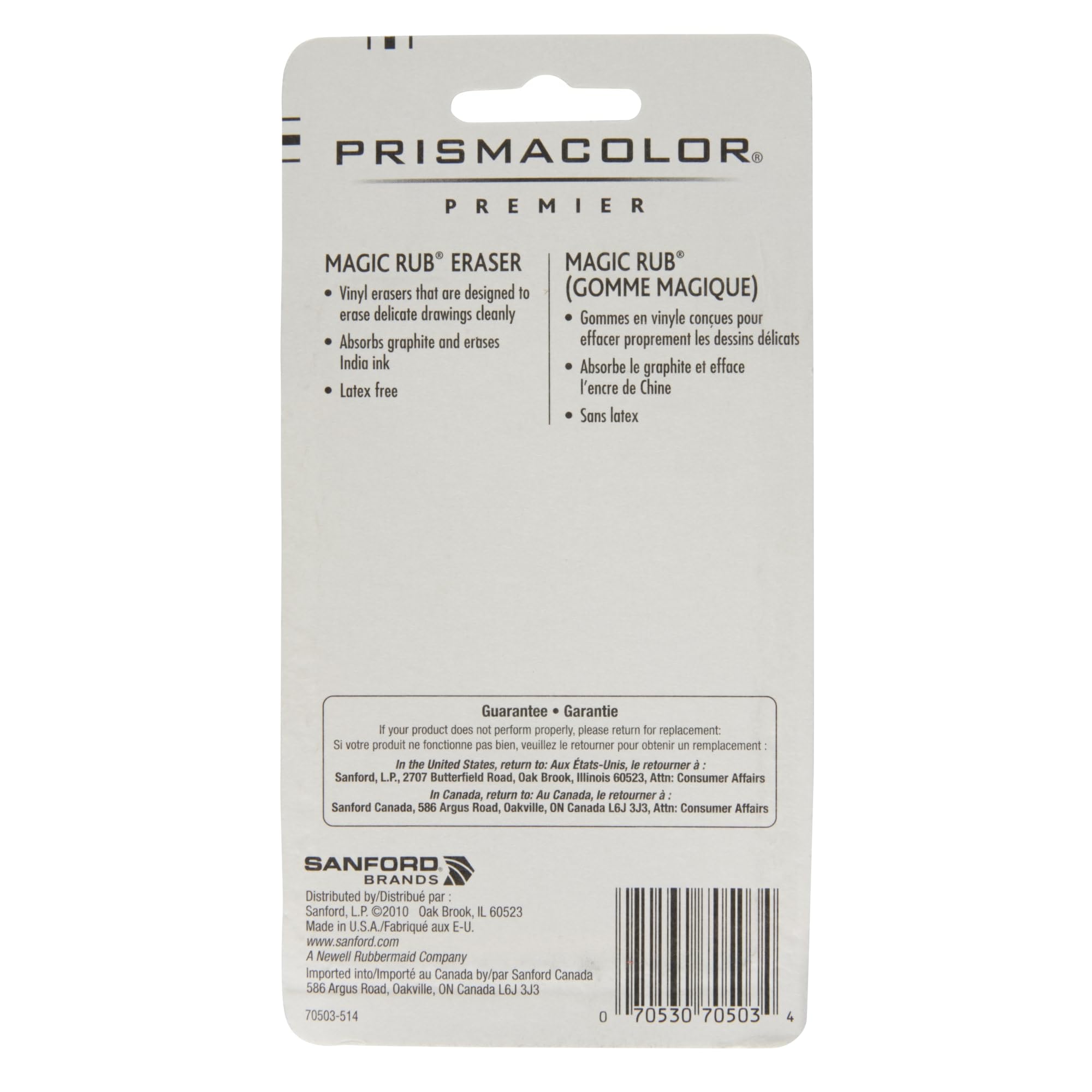 Prismacolor Premier Magic Rub Vinyl Erasers, 3-Count