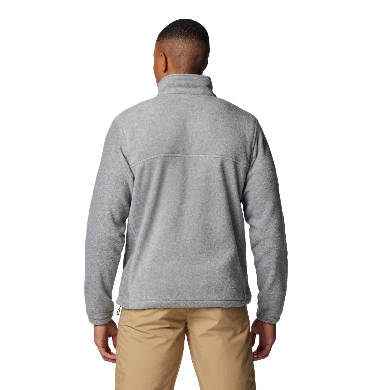 Columbia Men's Steens Mountain 2.0 Full Zip Fleece Jacket, Light Grey Heather, Medium