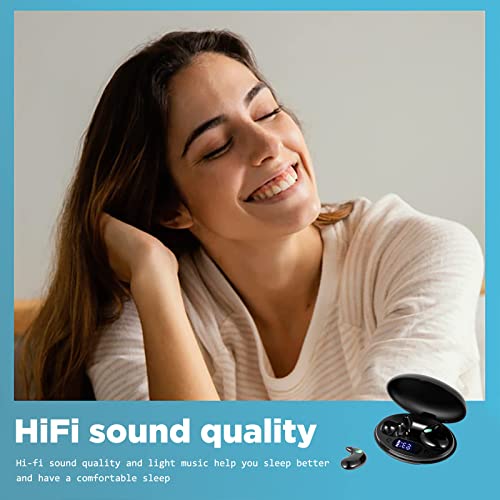 ESSONIO Sleeping Headphones Sleeping Earbuds Sleep Noise Cancelling Headphones with Microphone Wireless Headphones for Side Sleepers Sleeping Earbuds with IPX5 Waterproof