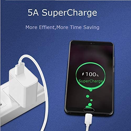 Super Charging Cable Replacement for Huawei P30 Pro 5A Supercharge USB Type C Cable, 6.6FT Super Fast Charge Type-C Cable for Huawei P20 Pro, Mate 20 Pro, Mate 10, P10 Plus, Mate 20 (6.6FT 2 Packs)
