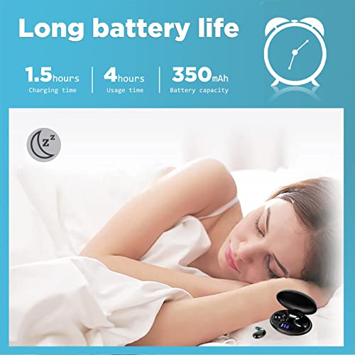 ESSONIO Sleeping Headphones Sleeping Earbuds Sleep Noise Cancelling Headphones with Microphone Wireless Headphones for Side Sleepers Sleeping Earbuds with IPX5 Waterproof