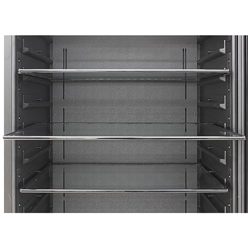 DUURA Elite DE210FRGWB Refrigerator Single Zone Freestanding Fridge for Pantry, Garage, House, Kitchen Use with Adjustable Glass Shelves and Blue LED Lighting, 29.5-Inch, Black