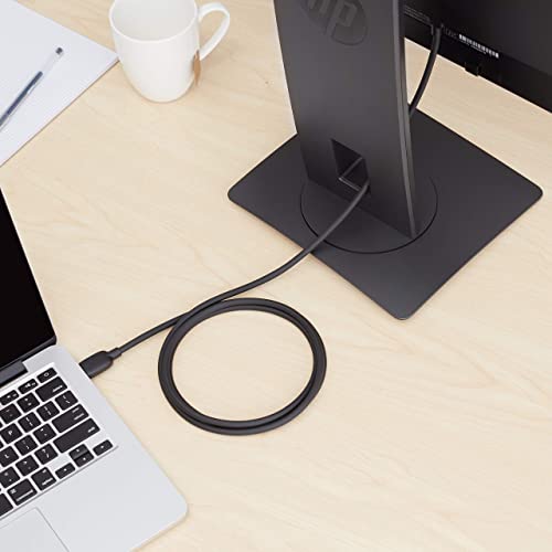 Amazon Basics High-Speed HDMI Cable (48Gbps, 8K/60Hz ) - 6FT, Black - Compatible with Roku TV/PS5/HDTV/Blu-ray
