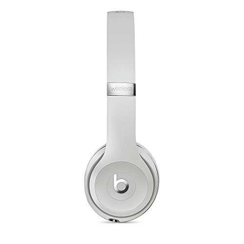 Beats Solo3 Wireless On-Ear Headphones - Apple W1 Headphone Chip, Class 1 Bluetooth, 40 Hours of Listening Time, Built-in Microphone - Satin Silver (Latest Model)