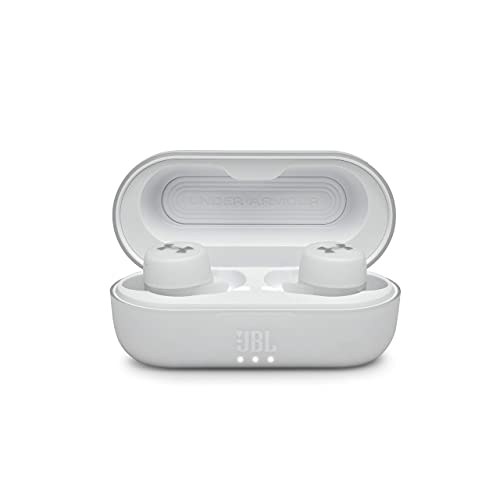 JBL Under Armour True Wireless Streak: Ultra-Compact in-Ear Sport Headphones - White (UAJBLSTREAKWHTAM) (Renewed)