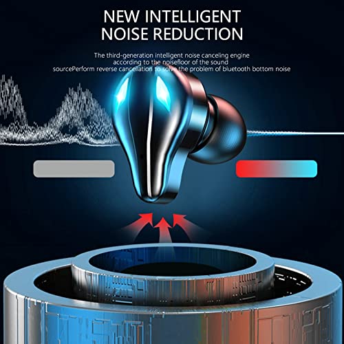 Wireless Earbuds Bluetooth in Ear Light-Weight Headphones Built-in Microphone Immersive Premium Sound with Charging Case NB4