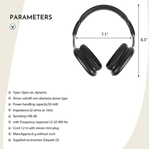 Wireless Stereo HiFi Headphone Bluetooth Music Wireless Headset with Microphone Sports Earphone Stereo HiFi Earphones (Black)