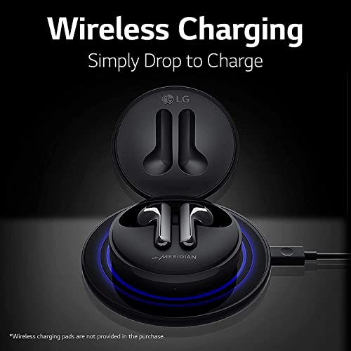 LG Tone FN5W Wireless Earphones TWS True Wireless Bluetooth Earbuds 10w Qi Mat
