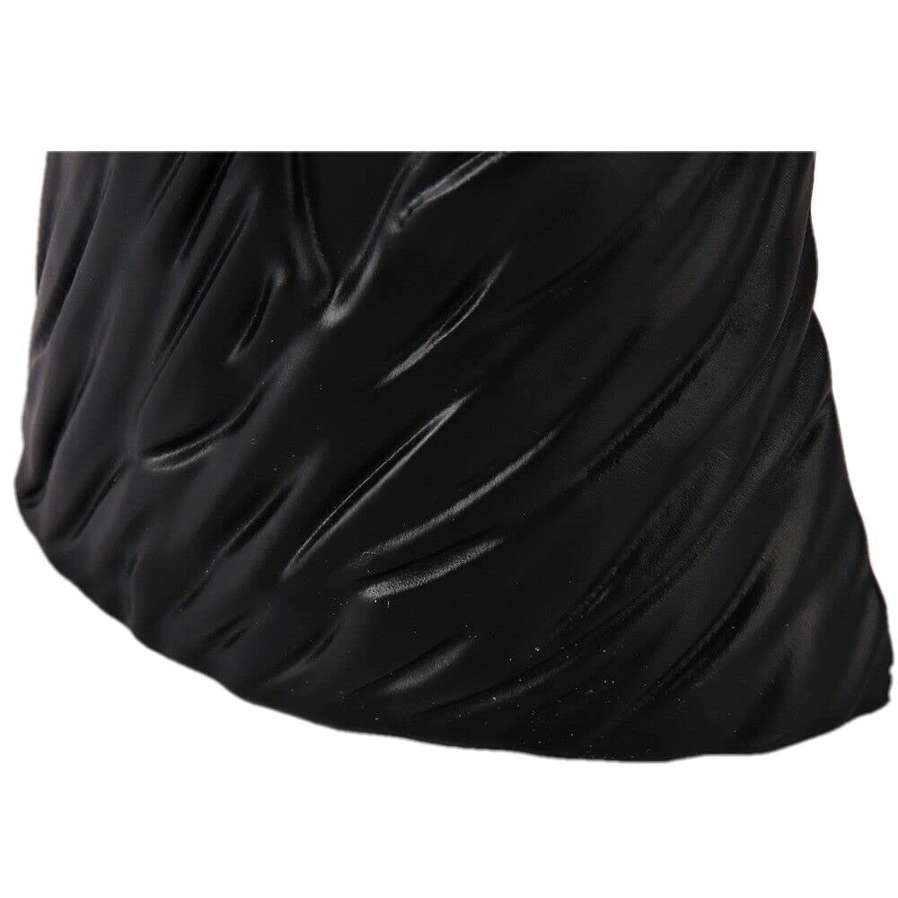 Head Mannequin Bust Stand for Jewelry Necklace Earring Display Rack Holder 25x13x11cm (Black)