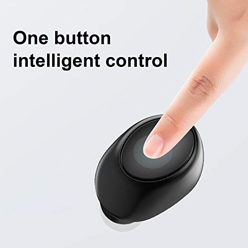 1Pc X6 Mini Bluetooth Wireless Headphone,Premium Fidelity Sound Quality 5.0 Long Playtime Earbud for Sports Black one Size