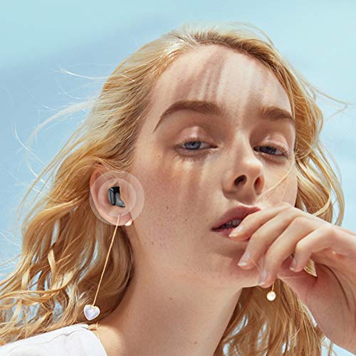 1Pc X6 Mini Bluetooth Wireless Headphone,Premium Fidelity Sound Quality 5.0 Long Playtime Earbud for Sports Black one Size