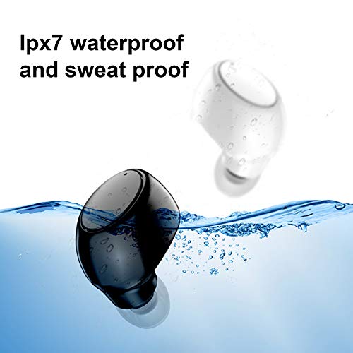 1Pc X6 Mini Bluetooth Wireless Headphone,Premium Fidelity Sound Quality 5.0 Long Playtime Earbud for Sports Black one Size