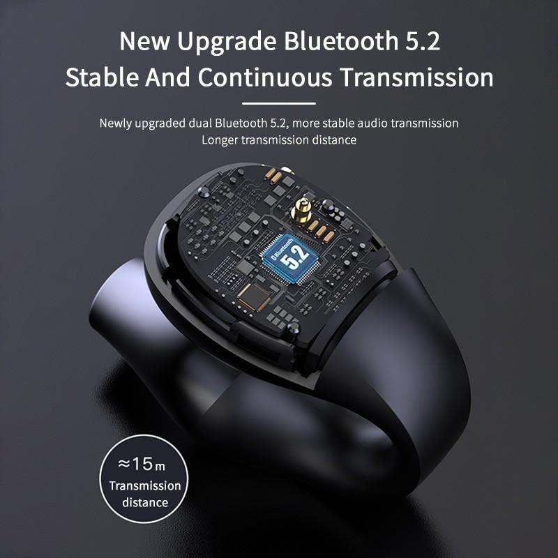 Ear-Clip Bone Conduction Headphones Bluetooth 5.3, Painless Wireless Open Ear Clip on Headphone,Waterproof Mini Sport Running Earring Earphone, Noise Cancelling/HiFi Quality/Long Battery Life