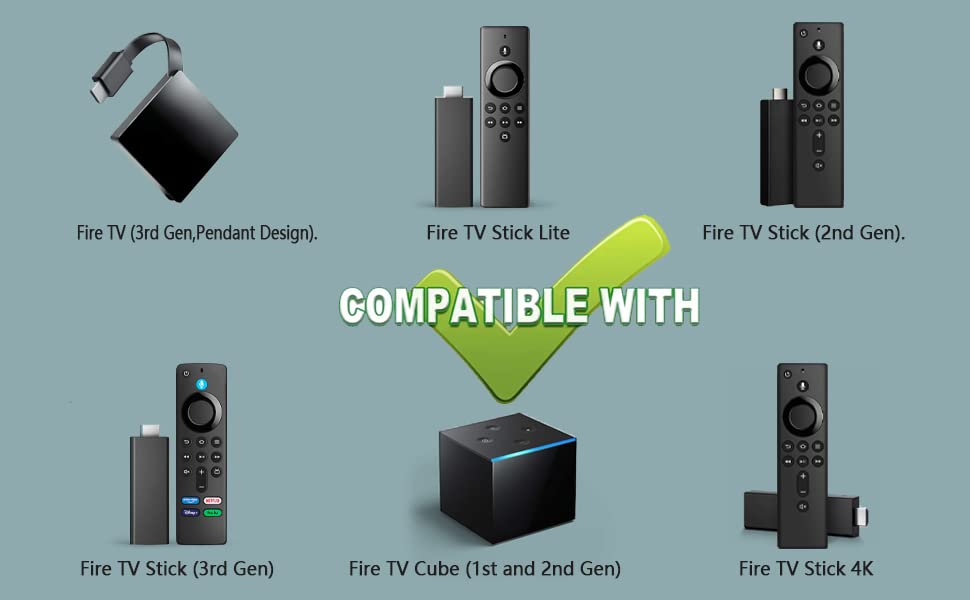L5B83H Replacement Voice Remote Control (2nd GEN) fit for Amazon 2nd Gen Fire TV Stick, 2nd Gen Fire TV Cube, 1st Gen Fire TV Cube, Fire TV Stick 4K, Fire TV Stick Lite, 3rd Gen Amazon Fire TV