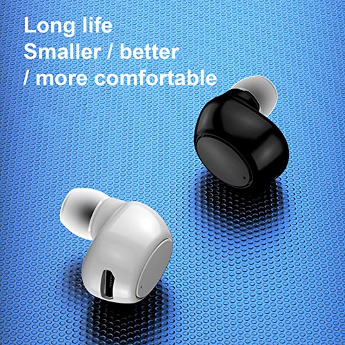 1Pc X6 Mini Bluetooth Wireless Headphone,Premium Fidelity Sound Quality 5.0 Long Playtime Earbud for Sports Black one Size