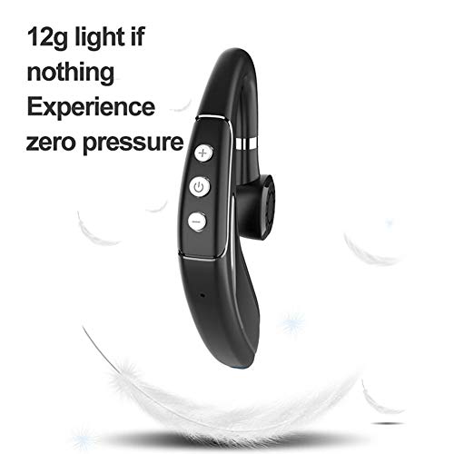 MOHALIKO Wireless Earbuds, Earbuds, Bluetooth 5.0 Headphones, Bluetooth V5 Wireless Hands-Free Unilateral Hanging Ear Headset with Microphone for Work, Home Office Black