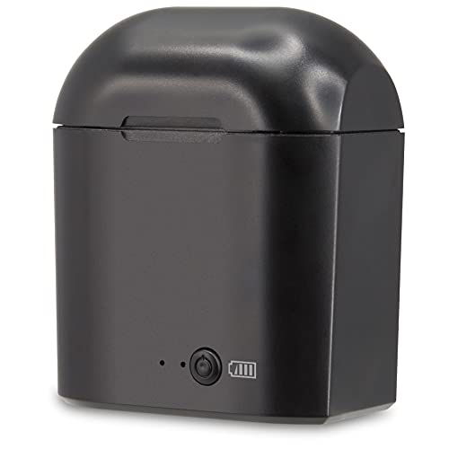 iLive Truly Wire-Free Bluetooth Earbuds, Sweatproof Design, Charging Case, Includes 3 Set of Ear Tips, Black (IAEBT300B)