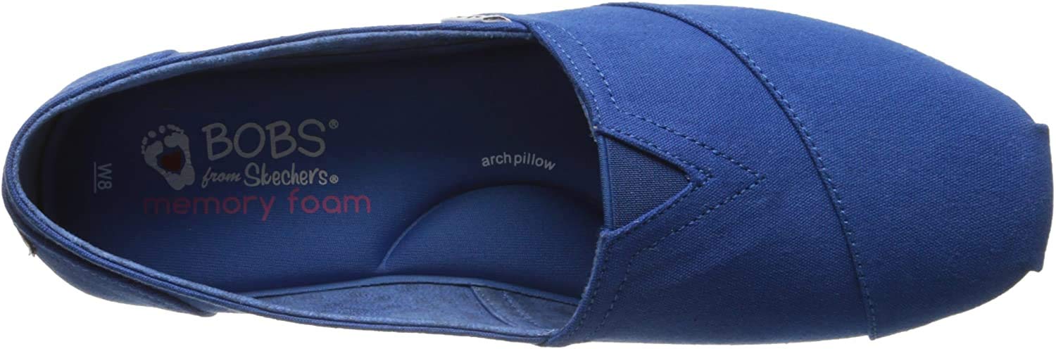 Skechers Women's Bobs Plush Peace and Love Ballet Flat, Royal Blue, 11 M US
