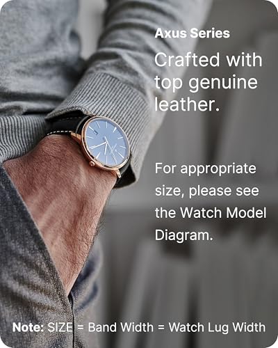 Fullmosa 18mm Leather Watch Bands Compatible with Garmin Vivoactive 4S/Vivomove 3S/Active S/Venu 2S/Move 3S,Black