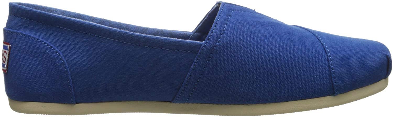 Skechers Women's Bobs Plush Peace and Love Ballet Flat, Royal Blue, 11 M US