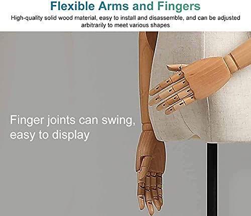 Tailors Dummy Mannequins Female Mannequin & T-Shirt Display Stand, Great for Display Large Clothing Sizes, Use for Craft Shows/Stores/Photos/Projects Dressform Mannequin