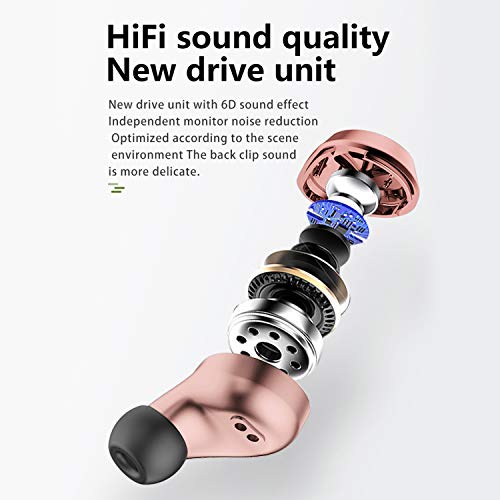 Wireless Earbuds, Bluetooth Headphones Touch Control with Wireless Charging Case, Waterproof TWS Stereo Headphones in-Ear Built-in Mic Headset Sound with Deep Bassfor iPhones and Samsung Galaxy