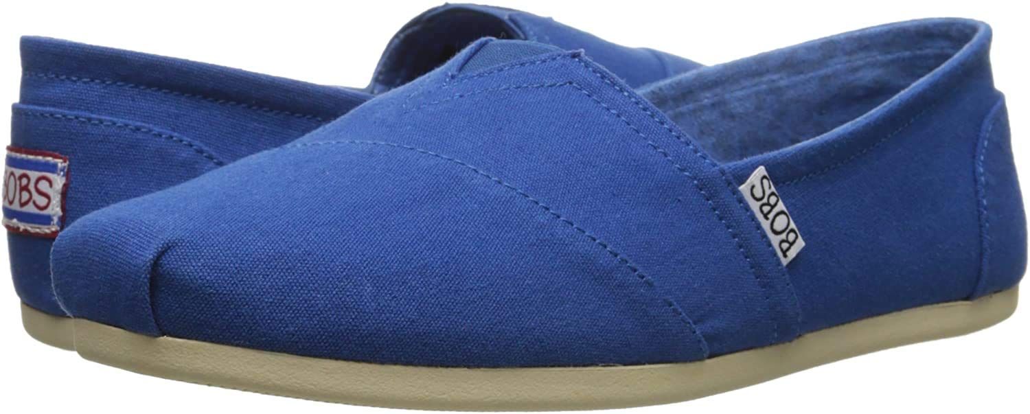 Skechers Women's Bobs Plush Peace and Love Ballet Flat, Royal Blue, 11 M US